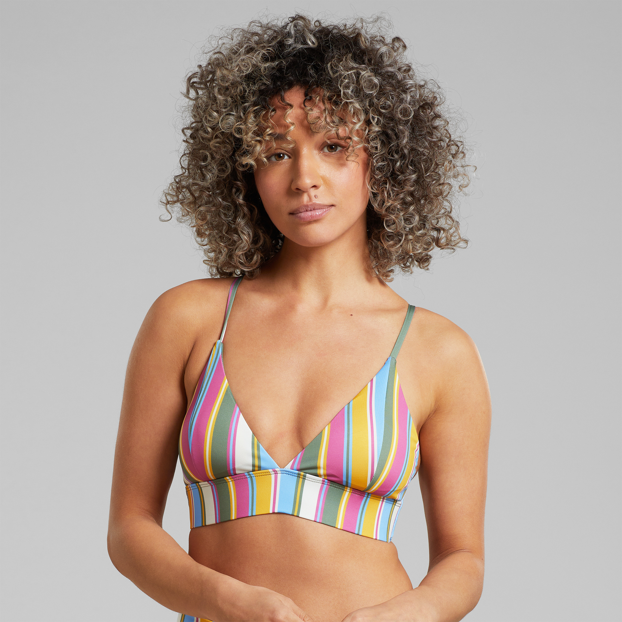 DEDICATED - Bikini Top Alva Club Stripe Multi Color