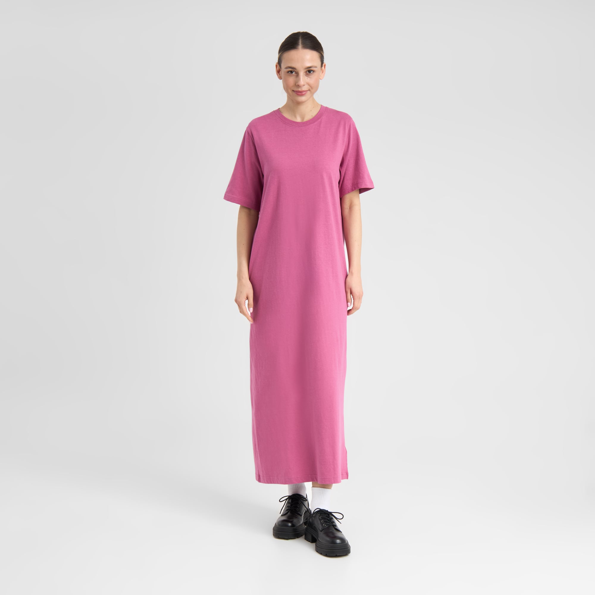 DEDICATED - Dress Lammhult Hemp Violet Purple