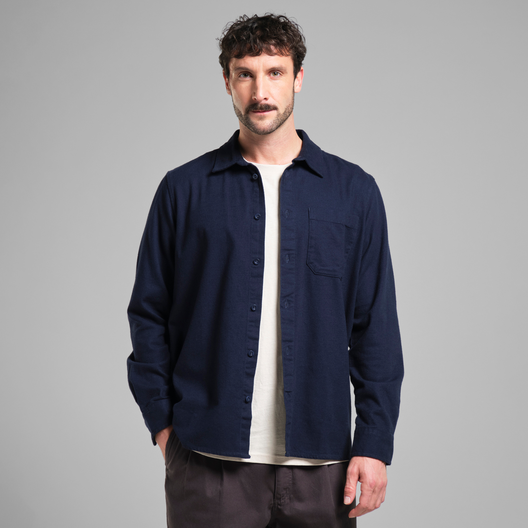 DEDICATED - Shirt Rute Flannel Base Navy